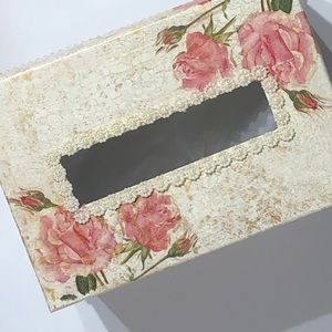 Other | Vintage Ivory Tissue Box With Princesses Roses | Poshmark